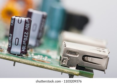 Main Board Components Motherboard Connectors Motherboard Stock Photo ...