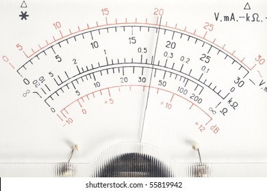 Analog Multimeter Scale Stock Illustration 714198499