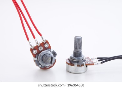 Electronic Components Variable Resistance Connect Tiny Stock Photo ...