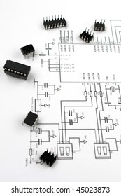 Electronic Elements Electronic Scheme Stock Photo 45023873 | Shutterstock