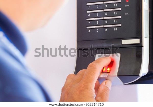Electronic Key Finger Access Control System Stock Photo (Edit Now ...