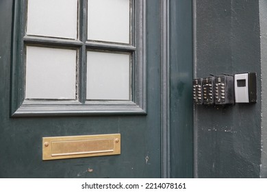 Electronic Keypad Locking System On Wall Stock Photo 2214078161 ...