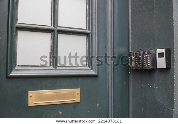 Electronic Keypad Locking System On Wall Stock Photo 2214078161 ...