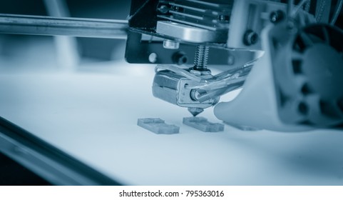 Electronic Three Dimensional Plastic Printer During Stock Photo ...