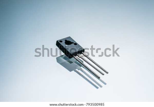 Electronic Transistor On White Background Current Stock Photo (Edit Now ...