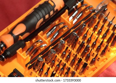 Electronics Screwdriver Set Different Changeable Heads Stock Photo ...