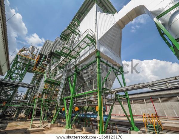 Electrostatic Precipitator Stack Biomass Power Plant Stock Photo ...