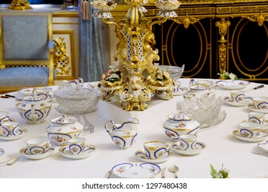 Elegant Fine Dining Table Setting Cutlery Stock Photo 1297480438 ...