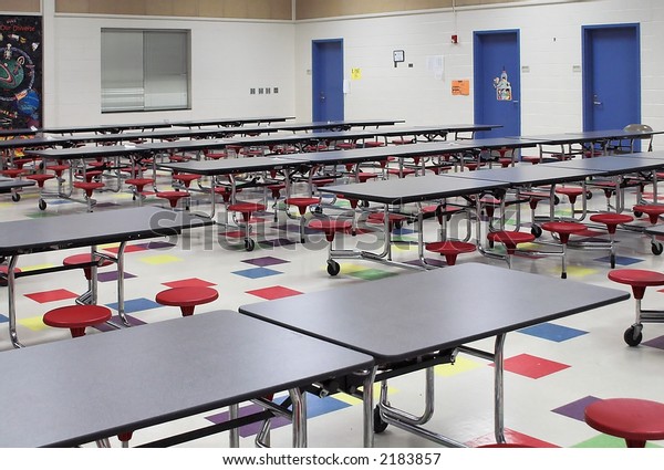 Elementary School Cafeteria Stock Photo (Edit Now) 2183857