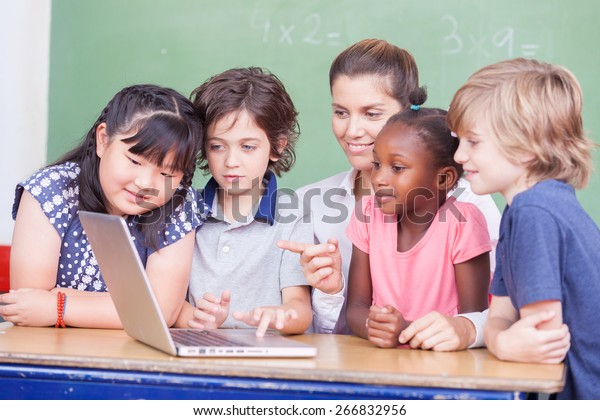 Elementary School Scene Stock Photo (Edit Now) 266832956