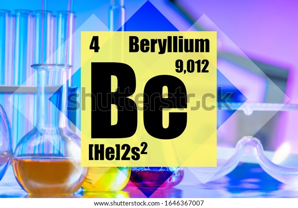 Elements Periodic Table Beryllium Atomic Number Stock Photo 1646367007 ...