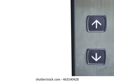 Elevator Button Down Direction Stock Photo (Edit Now) 376515604