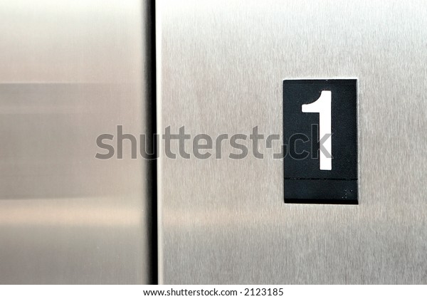 Elevator Floor Number 1 Stock Photo (Edit Now) 2123185