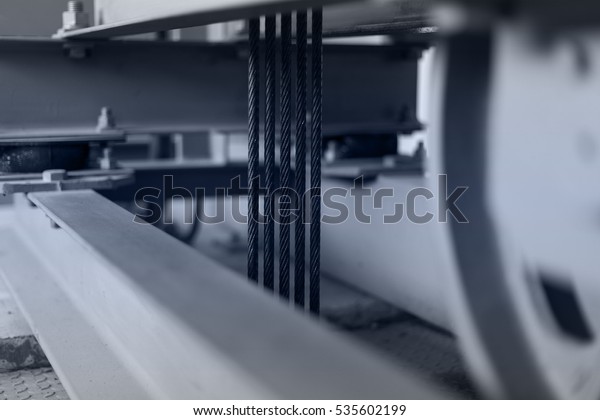 Elevator Shaft Maintenance Cable Control Stock Photo (Edit Now) 535602199