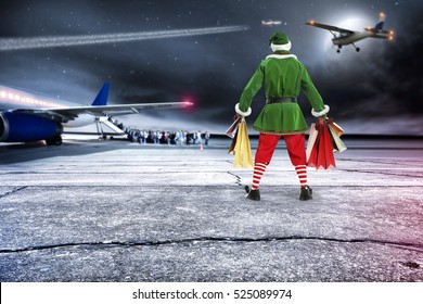 Elf Plane Stock Photo 525089974 | Shutterstock