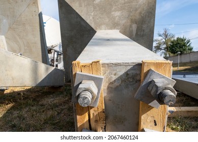 Embedded Studs Heavy Foundation Blocks Underneath Stock Photo ...