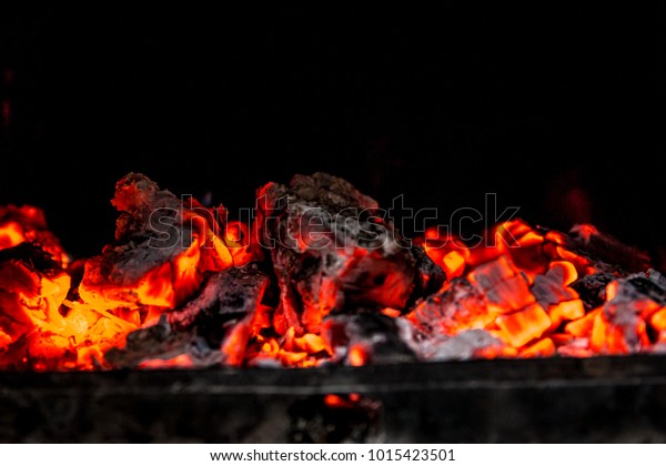Ember Fireplace Dark Background Stock Photo 1015423501 | Shutterstock