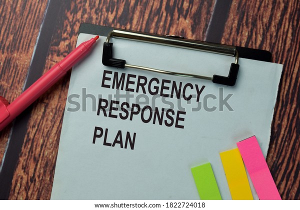 Emergency Response Plan Write On Paperwork Stock Photo 1822724018 ...