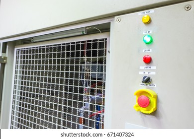 Emergency Stop Button Control Panel Led Stock Photo 671407324 ...