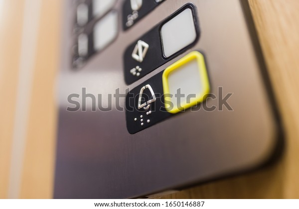 Emergency Stop Panic Elevator Lift Button Stock Photo 1650146887 ...