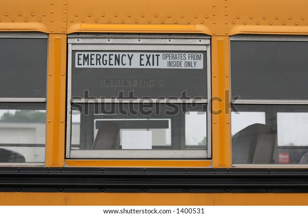 Emergency Window School Bus Stock Photo 1400531 | Shutterstock