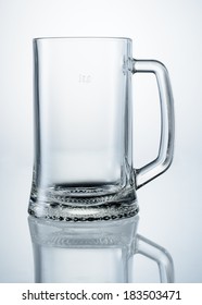 Empty Beer Mug Reflection Isolated Clipping Stock Photo 183503471 ...