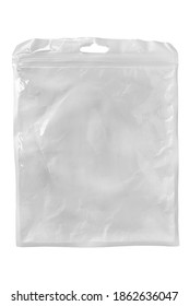 Transparent Plastic Zipper Bag Packaging Isolated Foto Stok 1531096094 ...