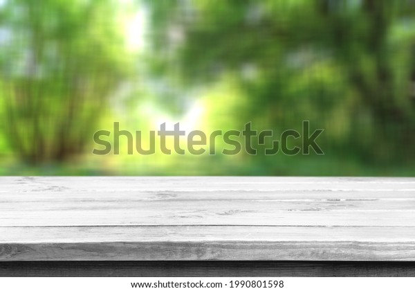 Empty Blank Table Top Shelf Blur Stock Photo 1990801598 | Shutterstock