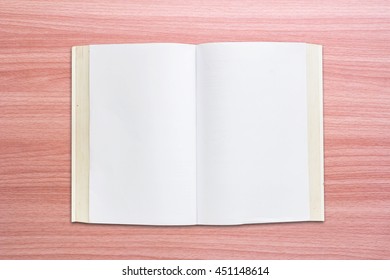 Empty Book Open On Table Stock Photo 451148614 | Shutterstock