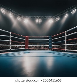 Empty Boxing Stage Lights Fog AI-generated image 2493673451 | Shutterstock
