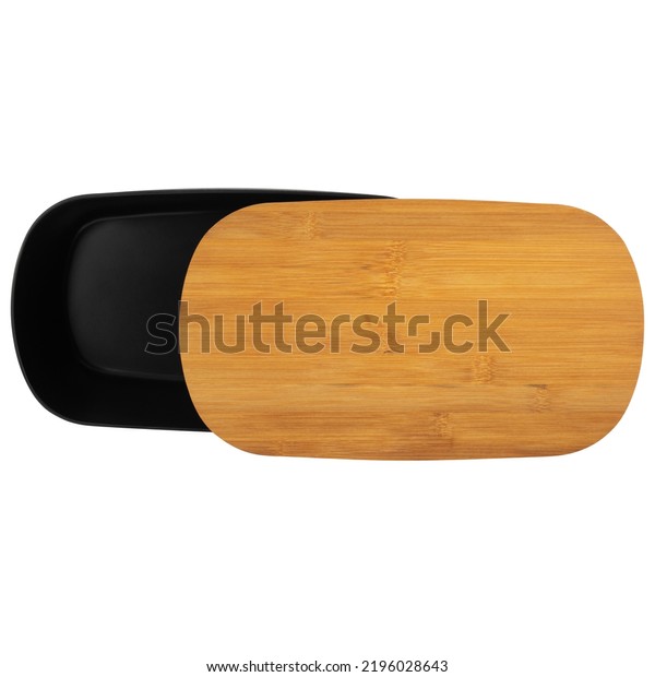 Empty Bread Box Bamboo Lid Isolated Stock Photo 2196028643 | Shutterstock