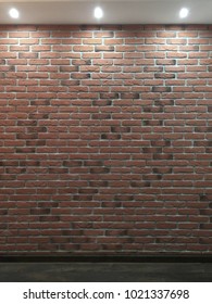 Empty Brick Wall Background Scene Light Stock Photo 1021337698 ...