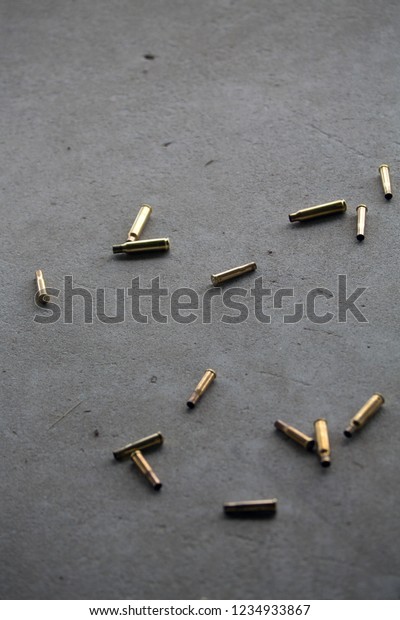 Empty Bullets Laying On Floor Stock Photo 1234933867 | Shutterstock