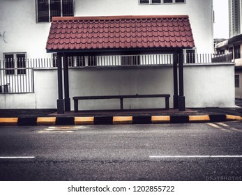 Empty Bus Bench Stock Photo 1202855722 | Shutterstock