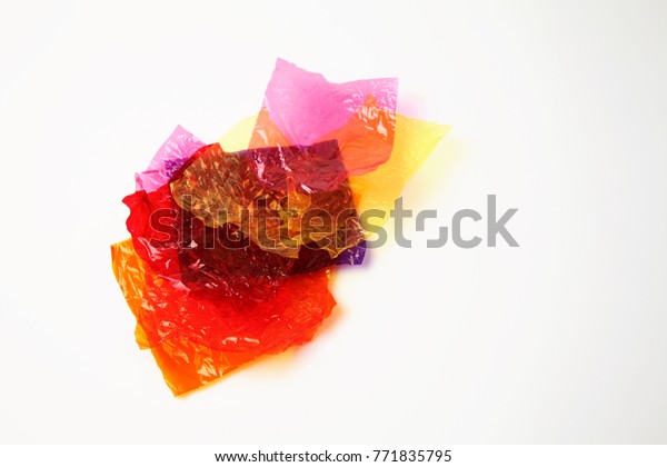 Empty Candy Wrapper On White Background Stock Photo 771835795 ...