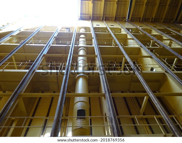 Empty Cargo Holds Container Ship Empty Stock Photo 2018769356 ...