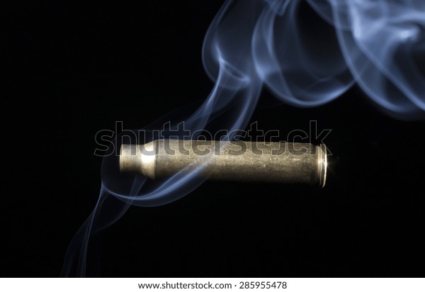 Empty Casing Rifle That Has Smoke Stock Photo 285955478 | Shutterstock