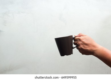 Empty Coffee Cup Hand Stock Photo 649600009 | Shutterstock