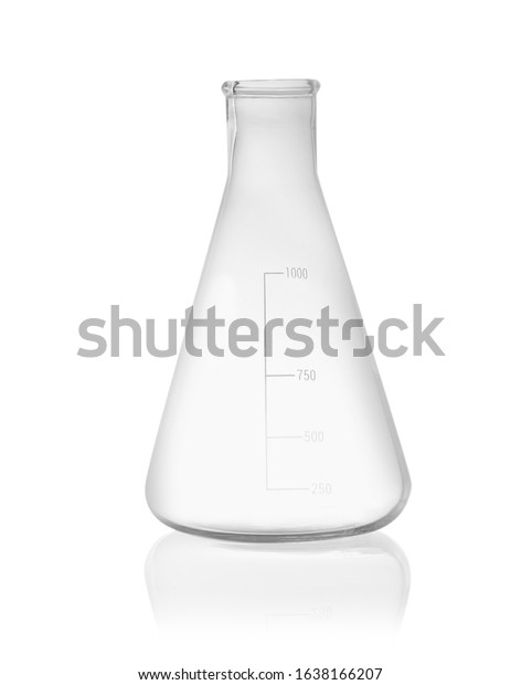 Empty Conical Flask Isolated On White Stock Photo 1638166207 | Shutterstock