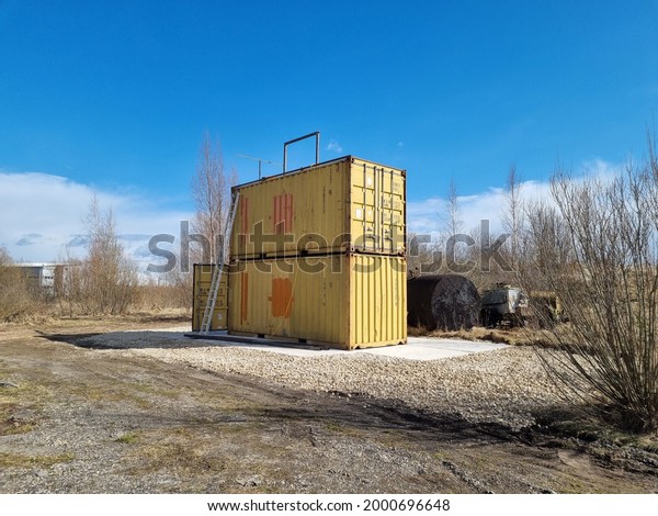 Empty Containers Field Stock Photo 2000696648 | Shutterstock