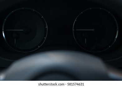 Empty Dashboard Tachometer Speedometer Car Not Stock Photo 581574631 ...