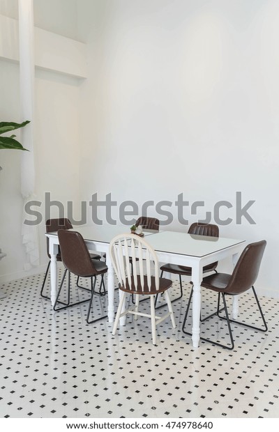 Empty Dining Table Interior Decoration Dinning Stock Photo (Edit Now ...