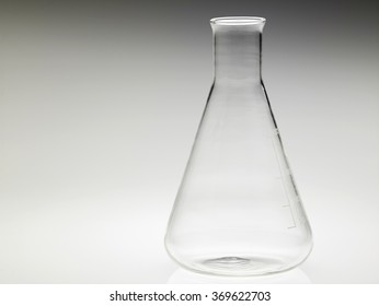 Empty Flask Reflection White Background Stock Photo 369622703 ...