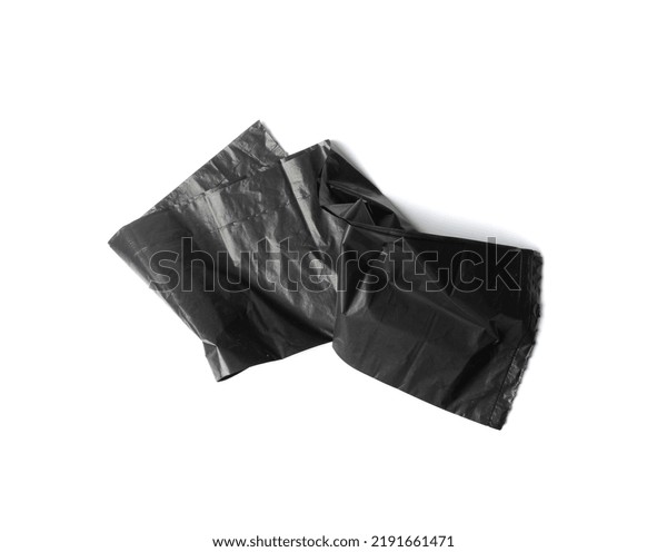 Empty Folded Garbage Bag Isolated Trash Stock Photo 2191661471 ...
