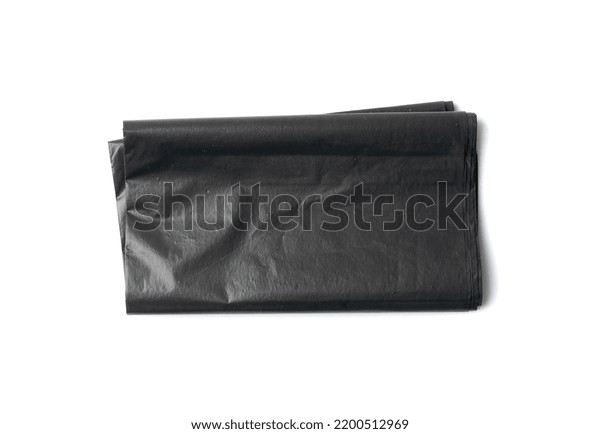 Empty Folded Garbage Bag Isolated Trash Stock Photo 2200512969 ...