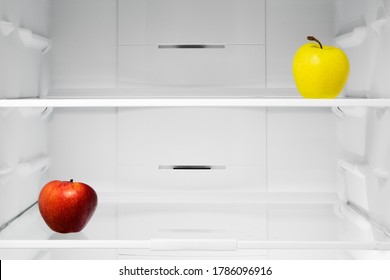 Empty Fridge Background Inside View Into Stock Photo 1786096916 ...