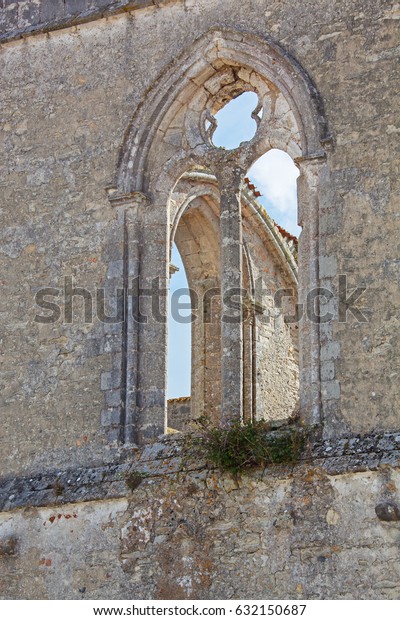 Empty Gothic Windows Eroded Wall Old Stock Photo 632150687 | Shutterstock