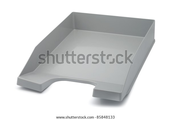 Empty Grey Papper Tray Isolated Over Stock Photo 85848133 | Shutterstock