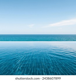 Picture Infinity Swimming Pool Inside Concrete AI-generated image ...