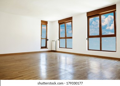 Empty Interior Room Three Windows Stock Photo 179330177 | Shutterstock